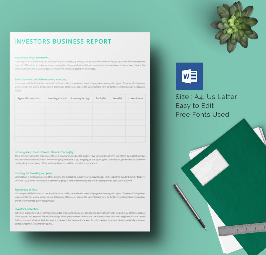 44+ Business Report Templates - Google Docs, Apple Pages, MS Word, PDF