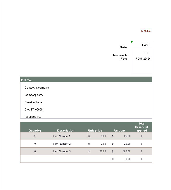 19+ Sales Invoice Templates - Free Word, Excel, PDF Download