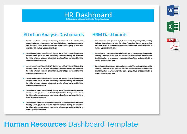 HR Dashboard Template - 29+ Free Word, Excel, PDF Documents Download
