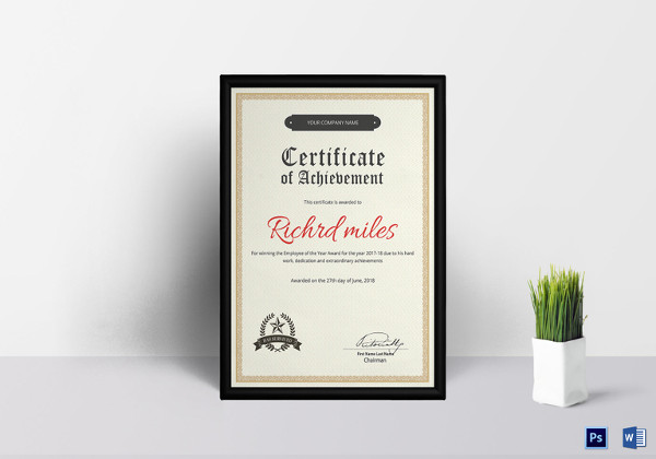 43+ Word Certificate Templates