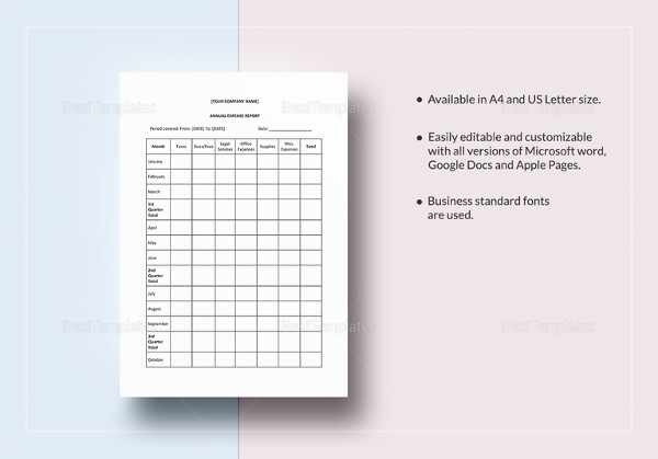 Annual Report Template - 57+ Free Word, Excel, PDF, PPT, PSD Documents ...