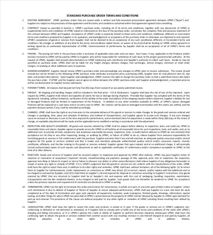 55+ Purchase Order Examples - PDF, DOC