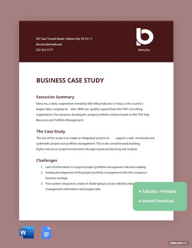 18+ Business Case Templates - PDF, DOC