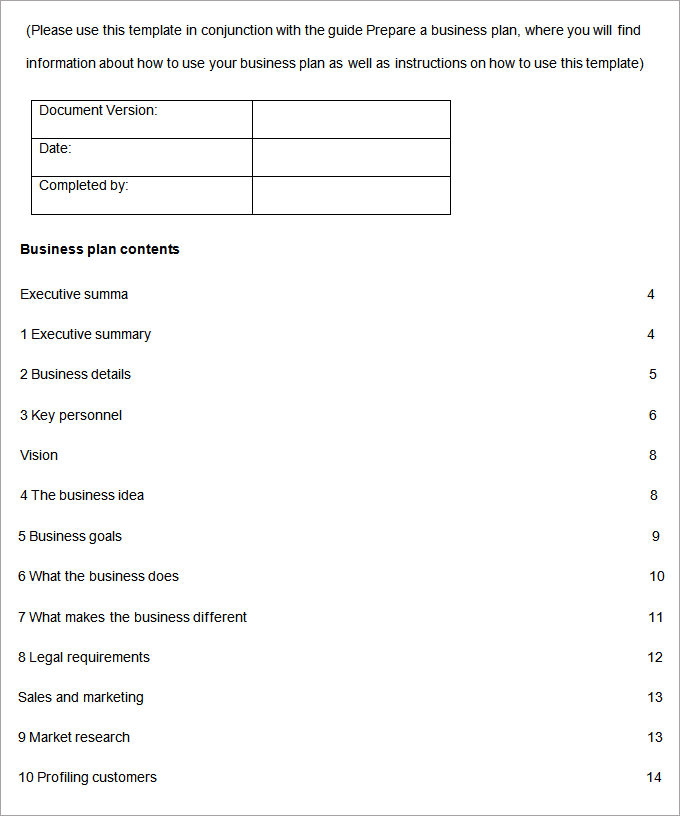 Business Development Plan - 8+ Word Documents Download