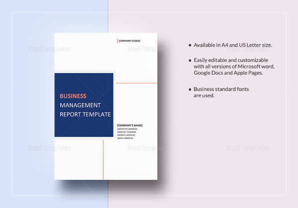 Management Report Template - 35+ Word, PDF, Apple Pages, Google Docs