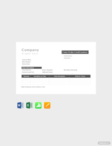 39+ Order Confirmation Templates - PDF, DOC