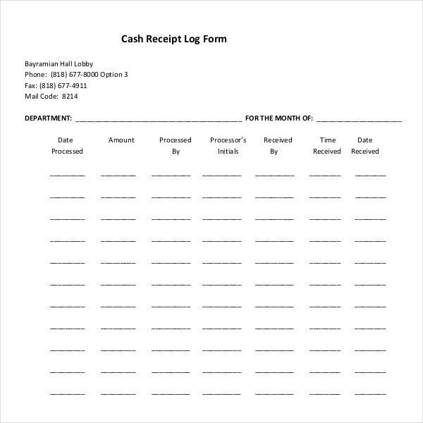 Cash Receipt Template - 21+ Word, Excel Documents Download