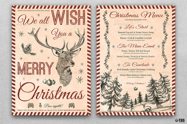 Sample Christmas Menu - 41+ Free Templates in Word, PSD, AI
