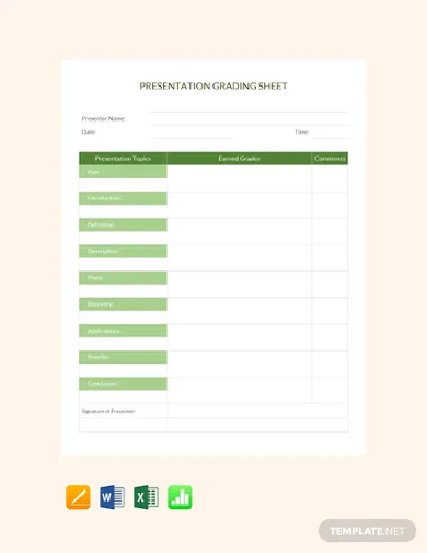 Free 37+ Grade Sheet Template - Word, Excel, PDF Documents Download
