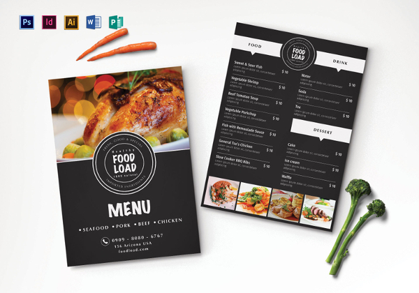 Menu Card - 58+ Free Templates in Word, PSD, PDF, EPS, InDesign Format ...