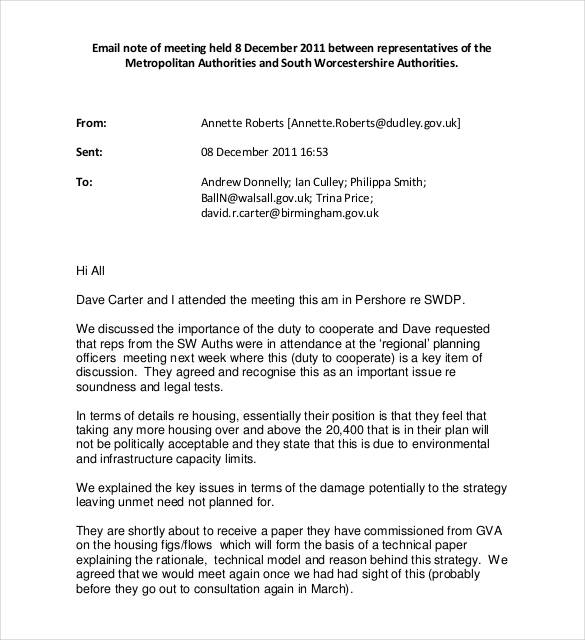 Meeting Notes Template - 30+ Word, PDF Documents Download