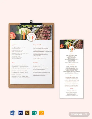 Black and White Menu Designs - 25+ Free Templates in PSD, AI