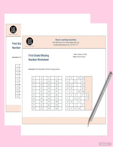 15+ Sample Missing Numbers Worksheet Templates