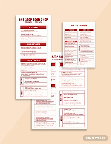Black and White Menu Designs - 25+ Free Templates in PSD, AI
