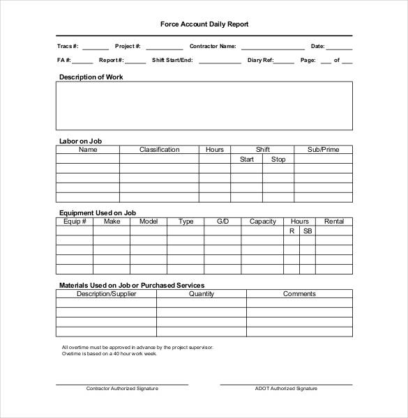 Daily Report Sheet Template Best Template Ideas Daily Report Sheet Template Best Template Ideas