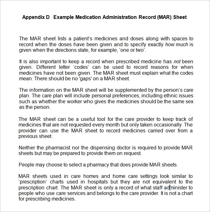 Medication Sheet Template - 10+ Free Word, Excel, PDF Documents Download