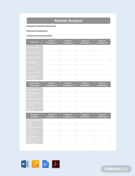 26+ Market Analysis Templates in MS Word | Excel | PDF | Apple Pages