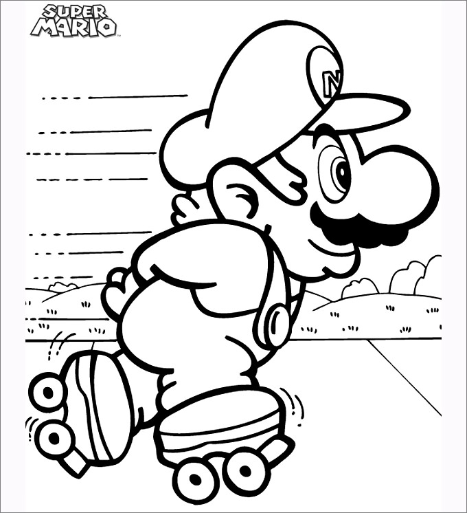 Mario Coloring Pages - Free Coloring Pages