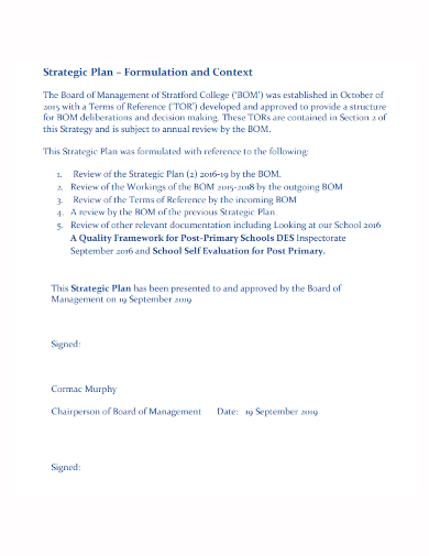 11+ Sample School Strategic Plan Templates in MS Word | PDF | Pages ...