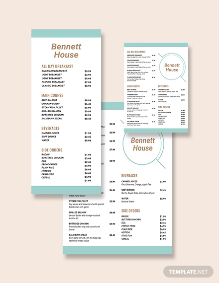 Hotel Menu - 10+ Free Templates in AI, PSD, MS Word, Pages
