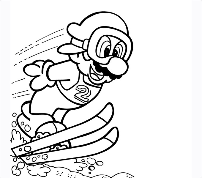 Mario Coloring Pages - Free Coloring Pages | Free & Premium Templates