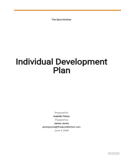 Individual Development Plan Template - 15+ Free PDF, Word Documents ...
