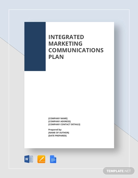 9 Integrated Marketing Communication Plan Templates PDF Word Pages 