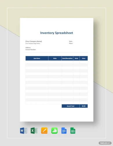 11+ Book Inventory Template in Word | Google Docs | Google Sheets ...