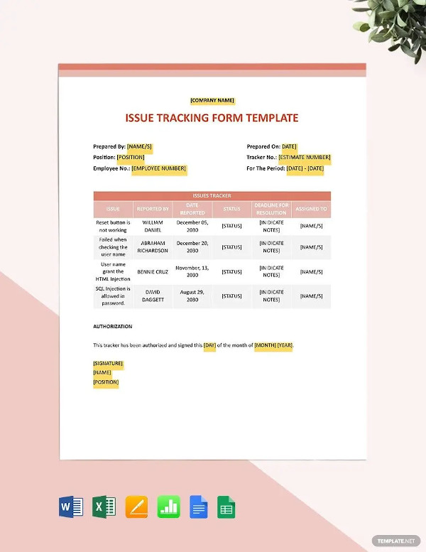 10+ Issue Tracking Templates - Free Sample, Example Format Download
