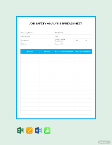11+ Sample Job Safety Analysis Templates - PDF, DOC