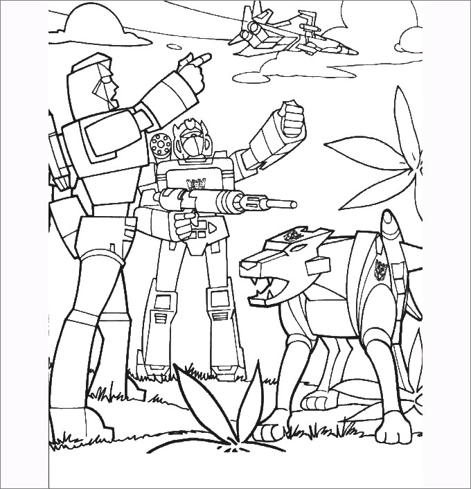 30+ Transformers Colouring Pages