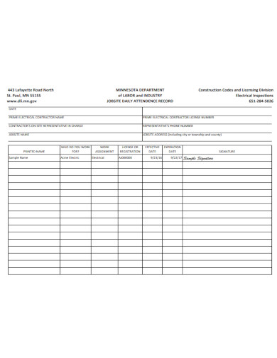 23+ Attendance Sheet Templates - PDF, DOC, Excel