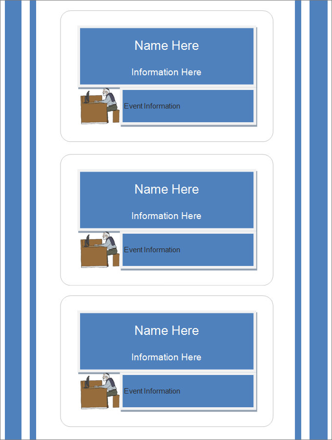 Printable Blank Id Card Template