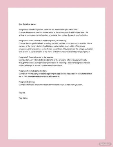 33+ Word Letter of Intent Templates Free Download