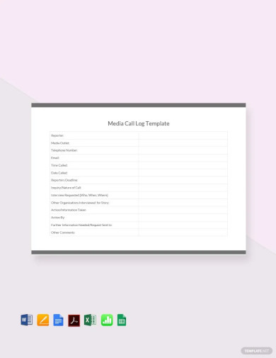 29+ Call Log Templates - DOC, PDF, Excel