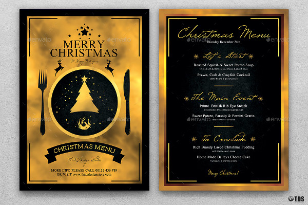 Sample Christmas Menu - 41+ Free Templates in Word, PSD, AI