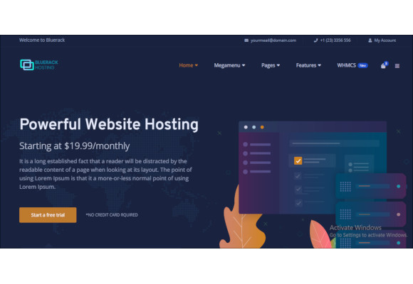 Html Web Hosting Template QuyaSoft
