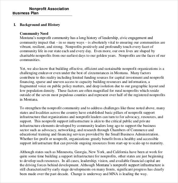 FREE 23+ Non Profit Business Plan Templates in PDF | Google Docs | MS ...