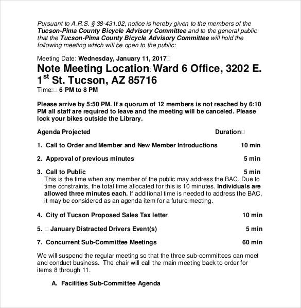 Meeting Notes Template - 30+ Word, PDF Documents Download