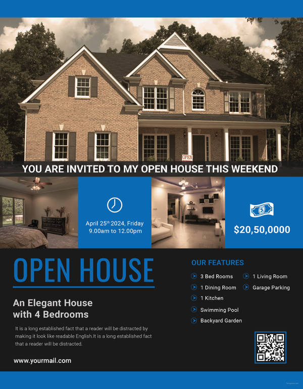 Open House Flyer Templates 39 Free PSD Format Download Free 