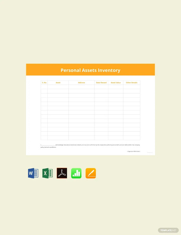 15+ Asset Inventory Templates - Free Excel, PDF Documents Download