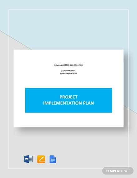 Project Implementation Plan Template - 6+ Free Word, Excel Documents ...