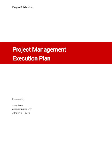 25+ Project Execution Plan Templates - Word, PDF, Excel, Apple Pages