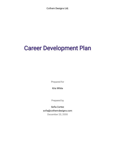 Career Development Plan Template - 22+ Free Word, PDF Documents Download!