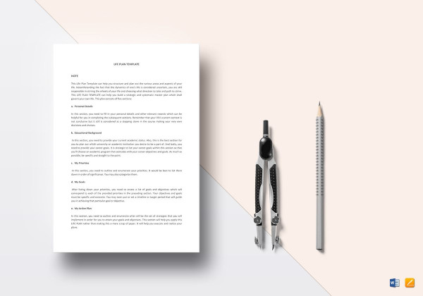 Life Plan Template - 11+ Free Word, PDF Documents Download