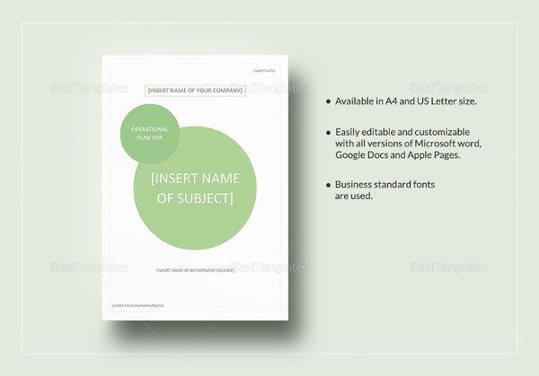 37+ Operational Plan Templates - Word, PDF, Google Docs