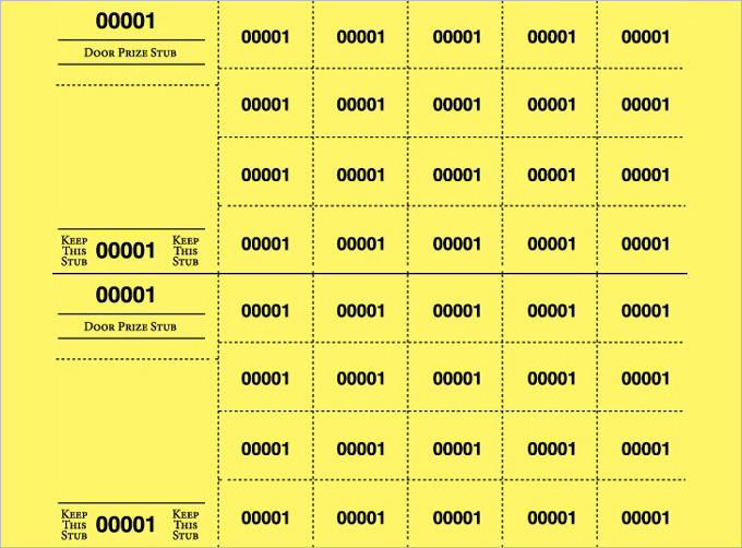 9+ Raffle Sheet Template - Word, PDF