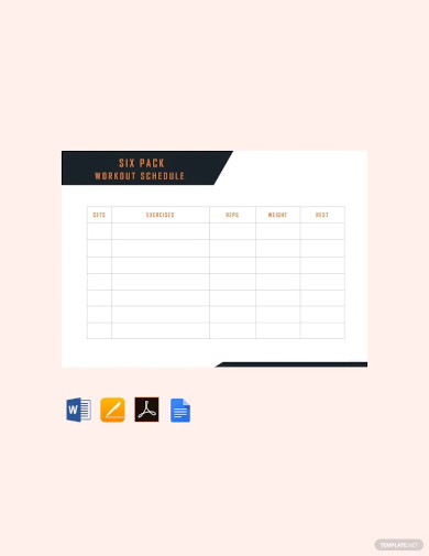 45+ Workout Schedule Templates - PDF, Docs