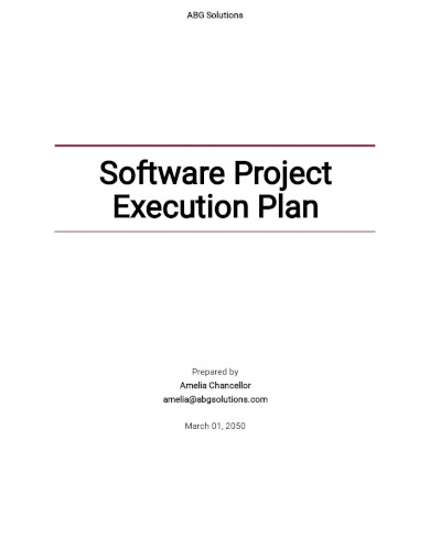25+ Project Execution Plan Templates - Word, PDF, Excel, Apple Pages