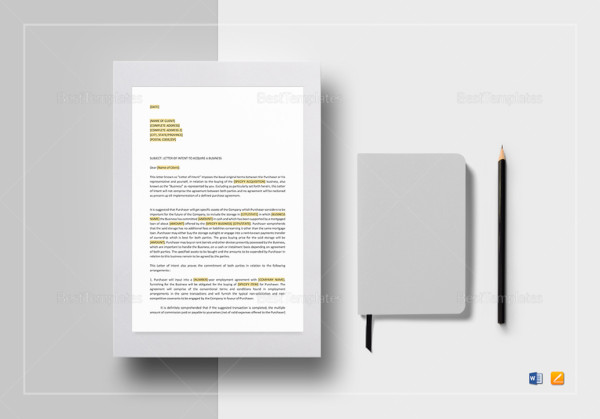 33+ Word Letter of Intent Templates Free Download